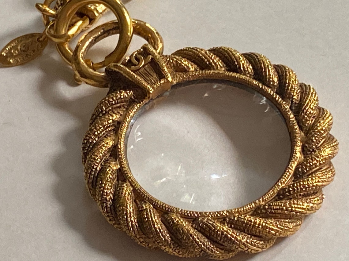 Stunning Haute Couture CHANEL COCO Vintage Gold Tone - Etsy