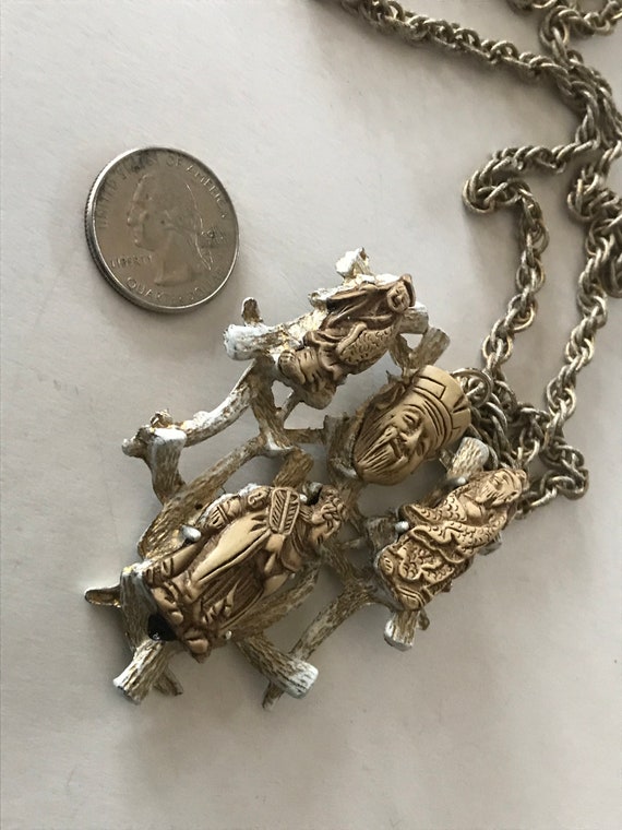 RARE Designer COLCO Asian Gods of Fortune Statement R… - Gem