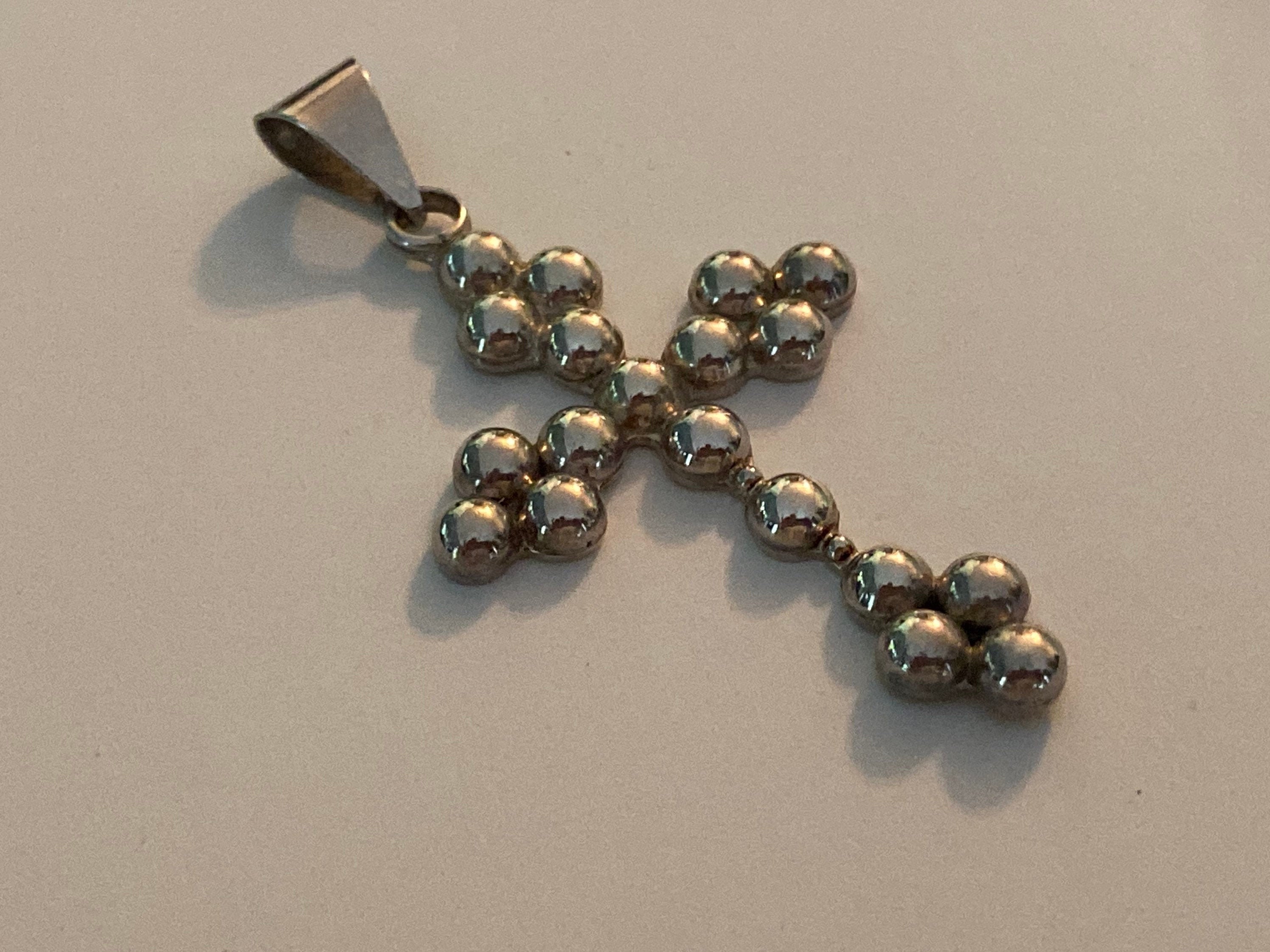 Beautiful Designer Mexico Sterling Silver ATI Cross Necklace Pendant ...