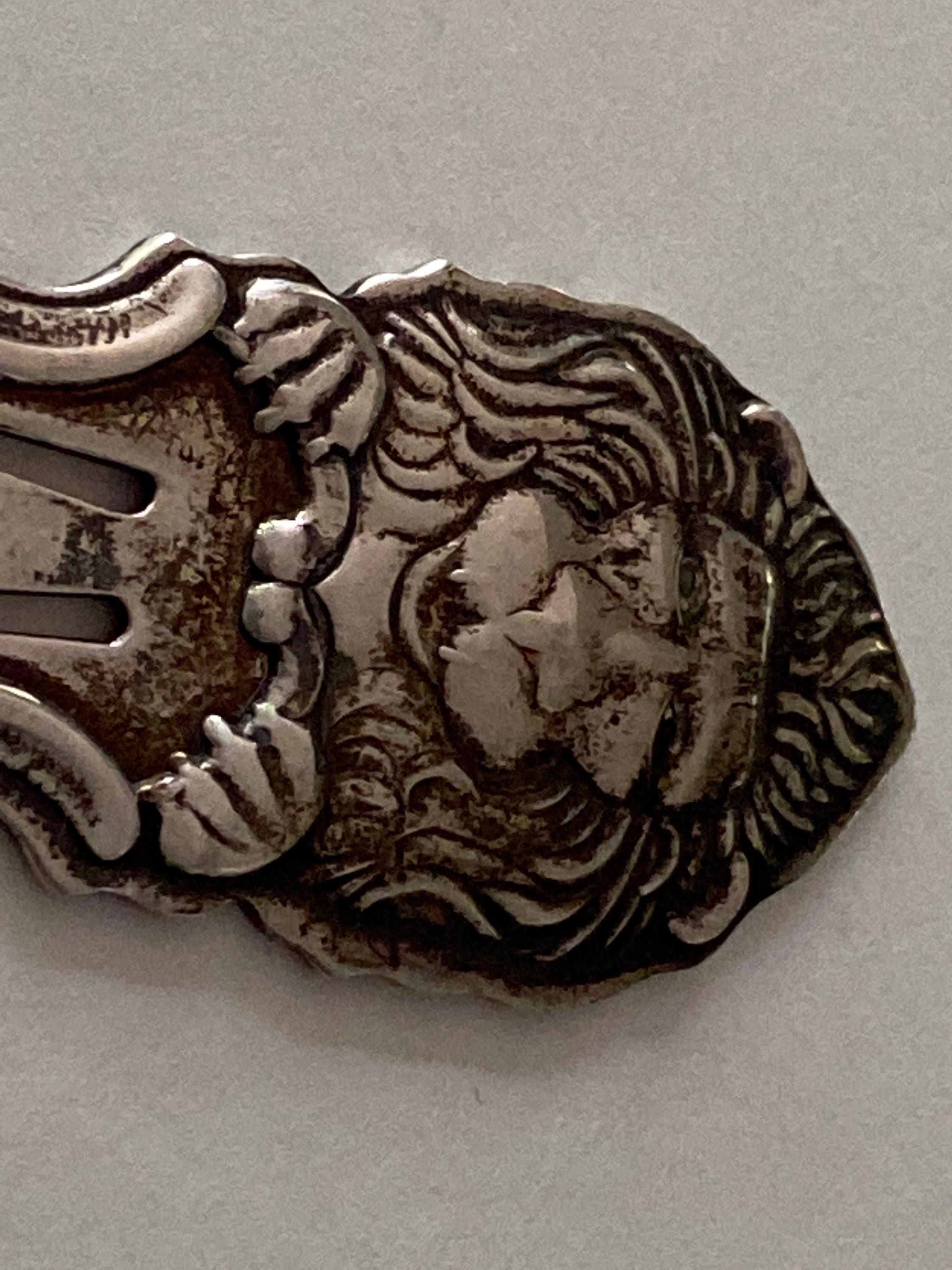 Vintage Wallace Sterling Silver Lion Bookmark Signed Please Alsace ...