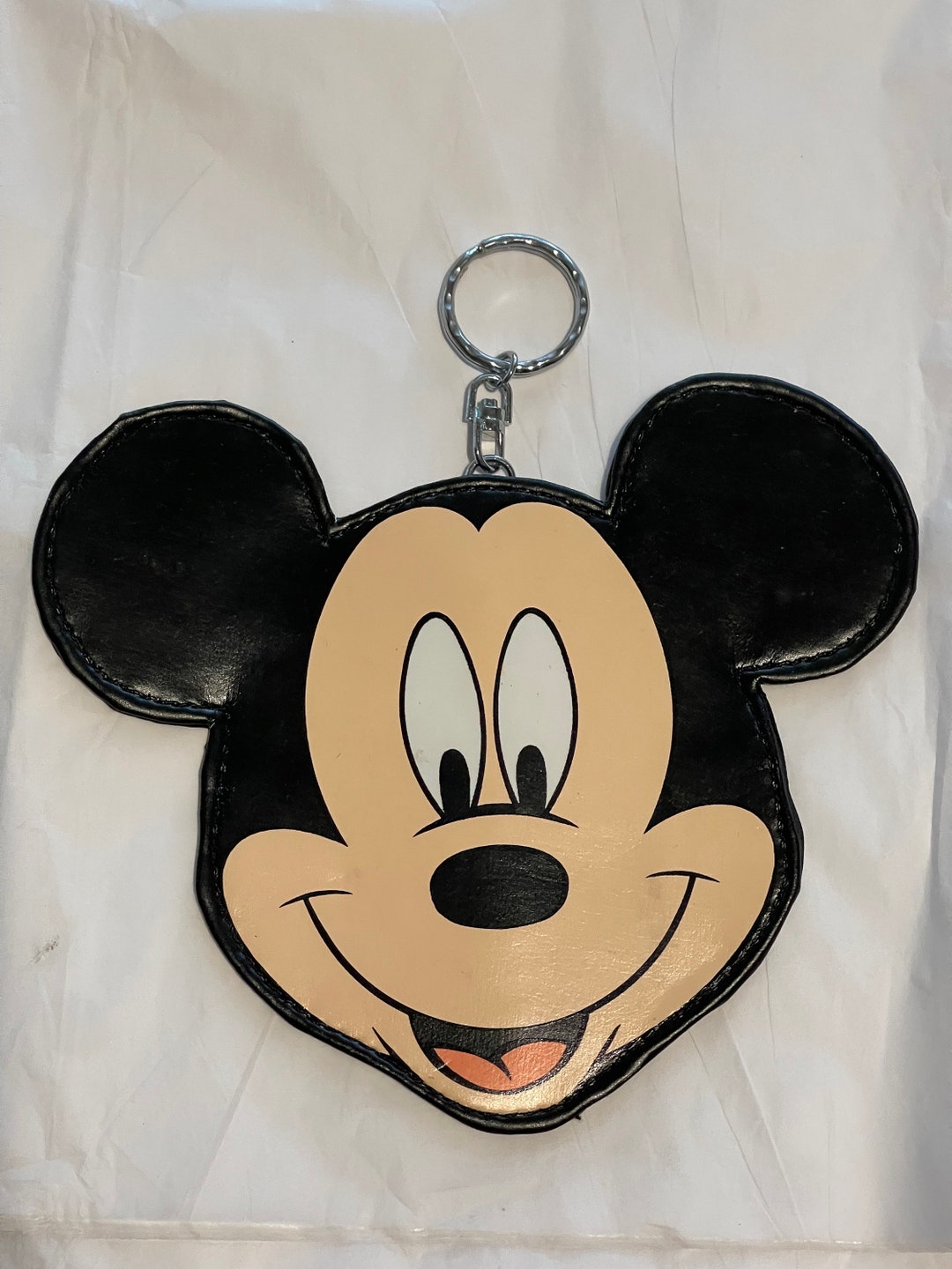 Vintage Disney Mickey Mouse Icon Coin Purse Keychain - Etsy