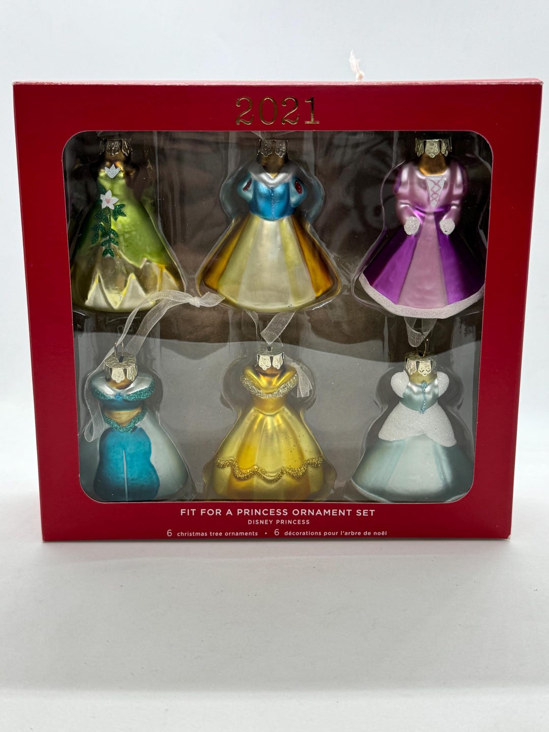 Hallmark Disney Princess Blown Glass Dress Ornaments - Fit for A ...