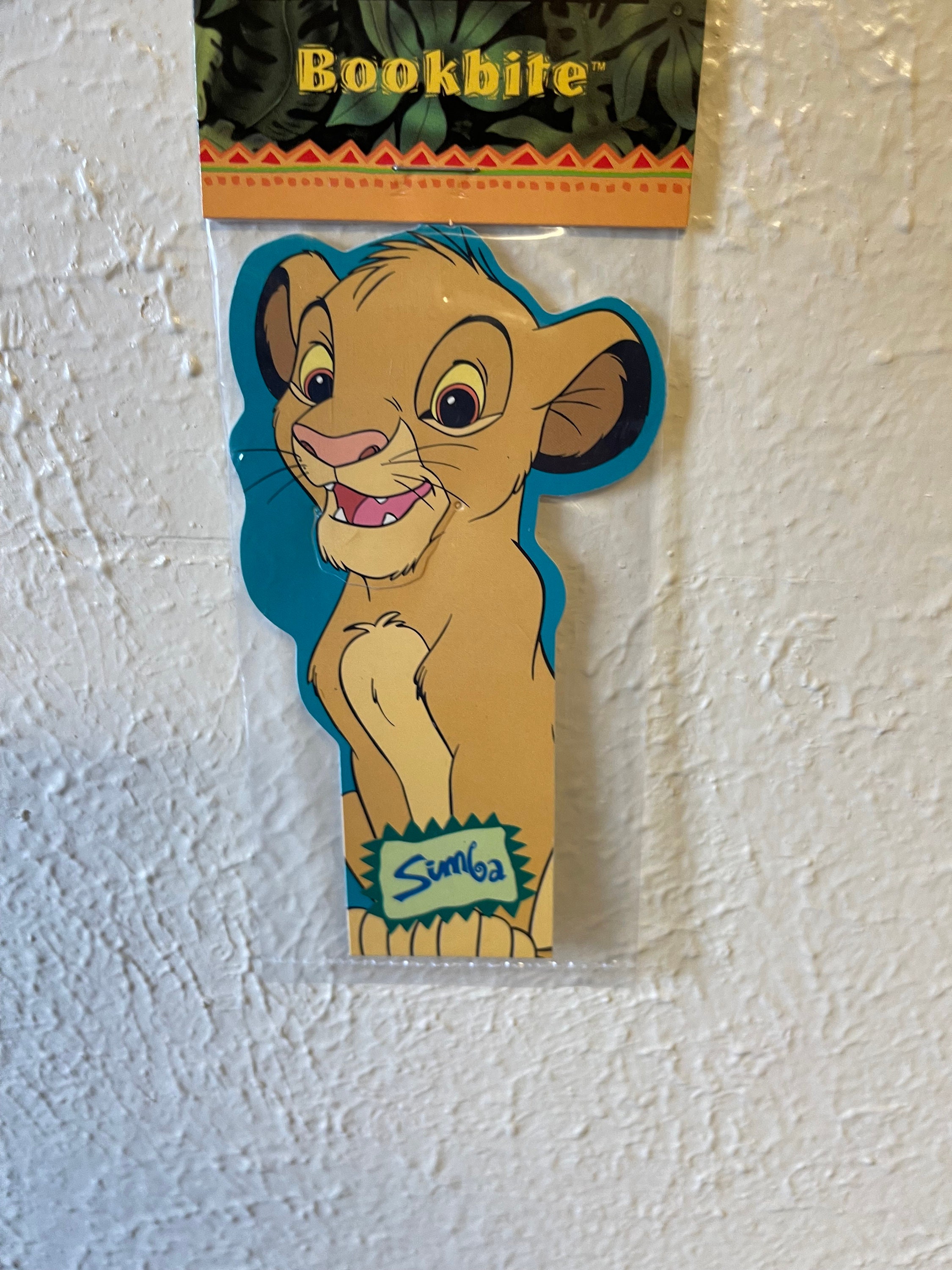 Vintage Disney Lion King Bookmark Bookbite Simba - Etsy