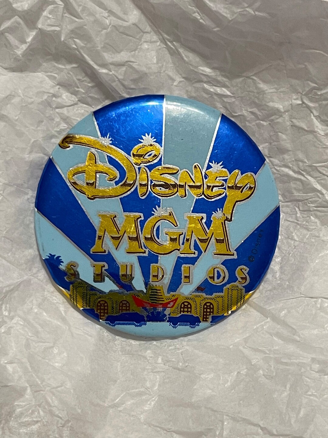 Vintage Disney MGM Studios Button - Etsy