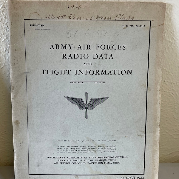 Wwii Air Force Book - Etsy