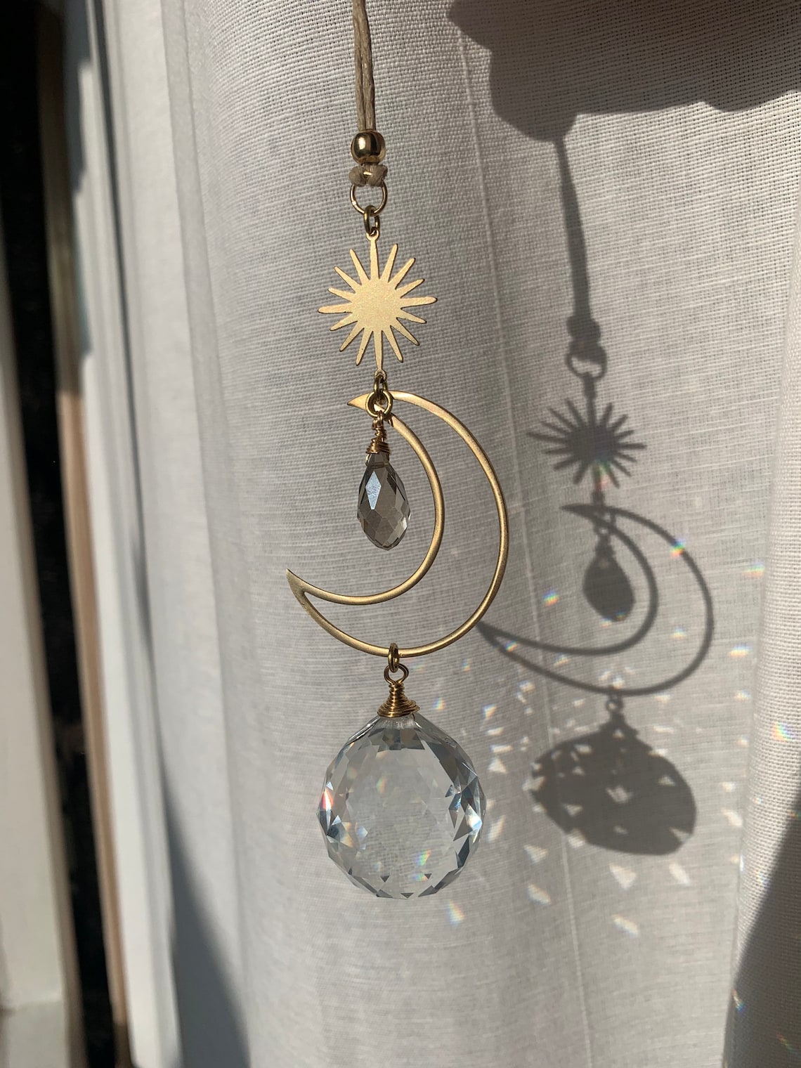 Simple Moon Suncatcher - Etsy