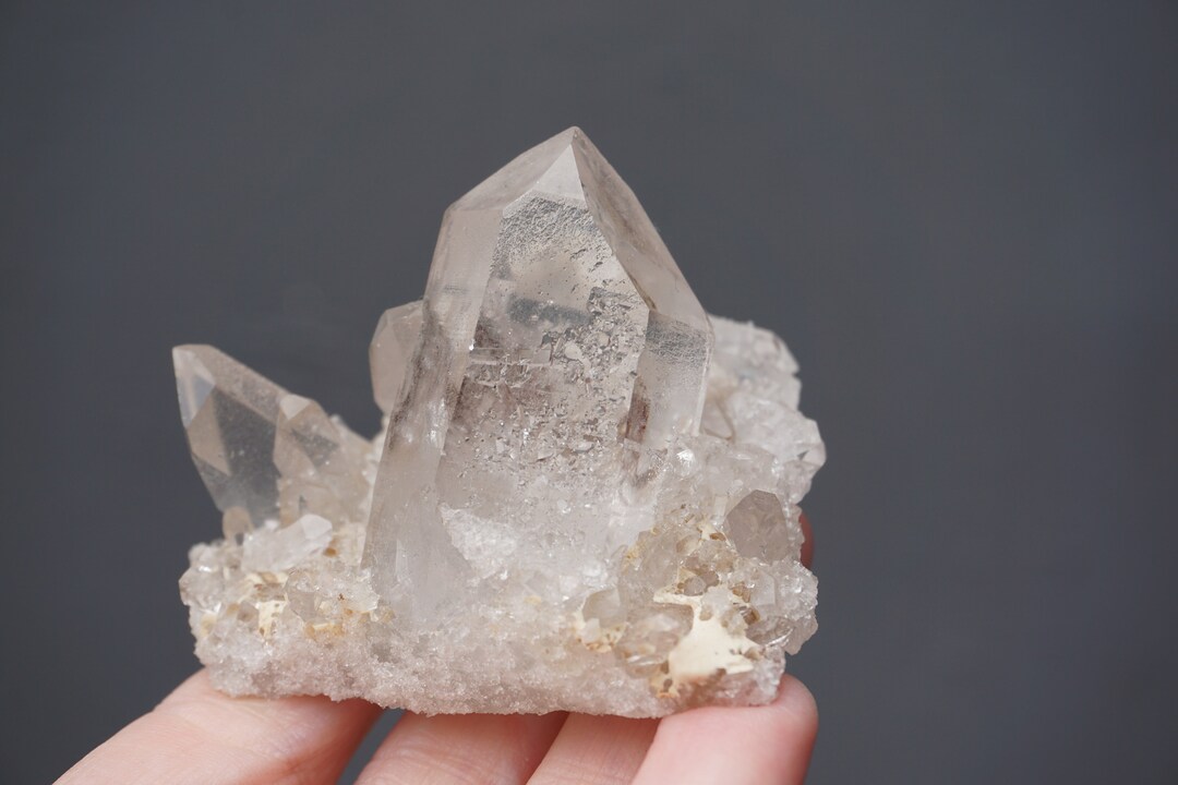 Quartz Cluster, Standing Quartz Cluster From Brazil- Inclusions - Etsy