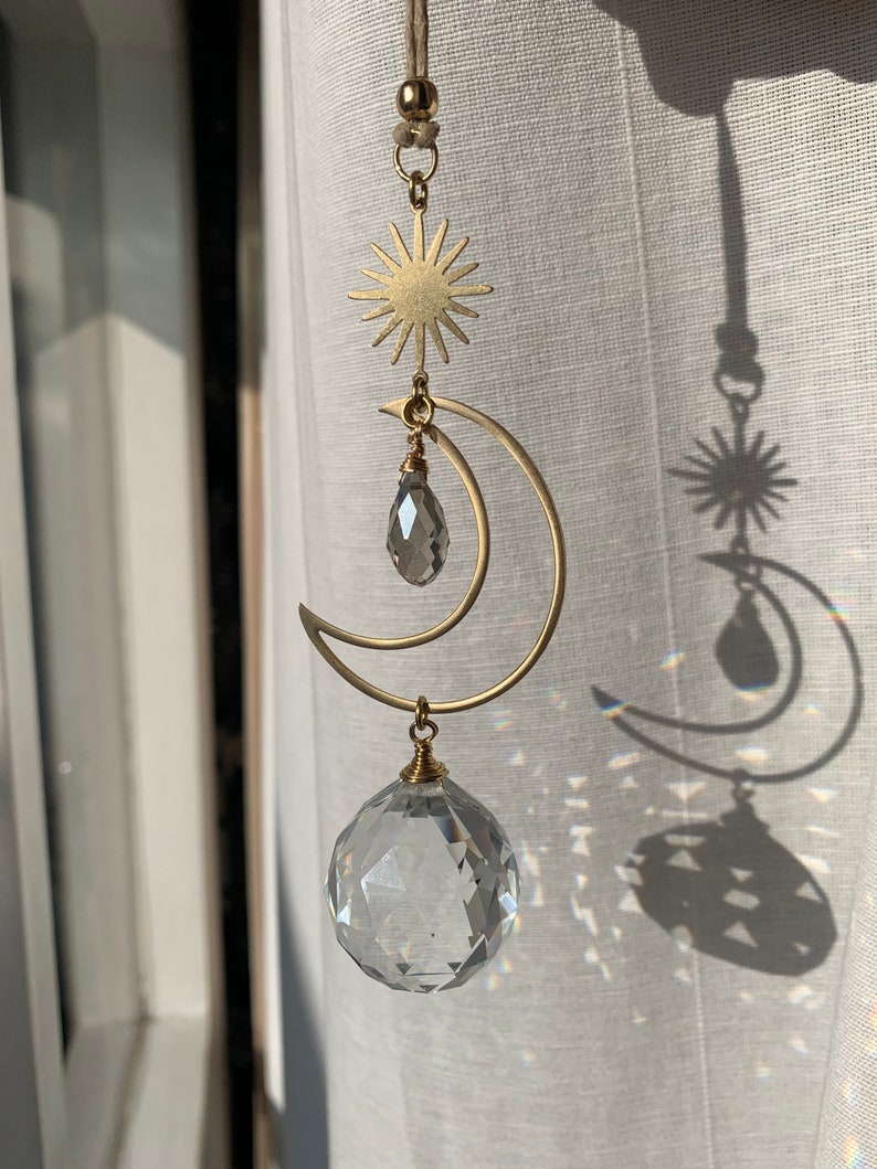 Simple Moon Suncatcher - Etsy