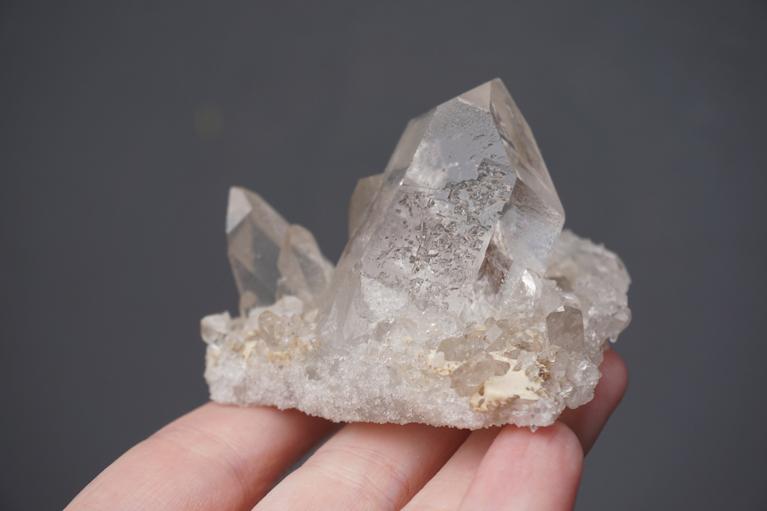 Quartz Cluster, Standing Quartz Cluster From Brazil- Inclusions - Etsy