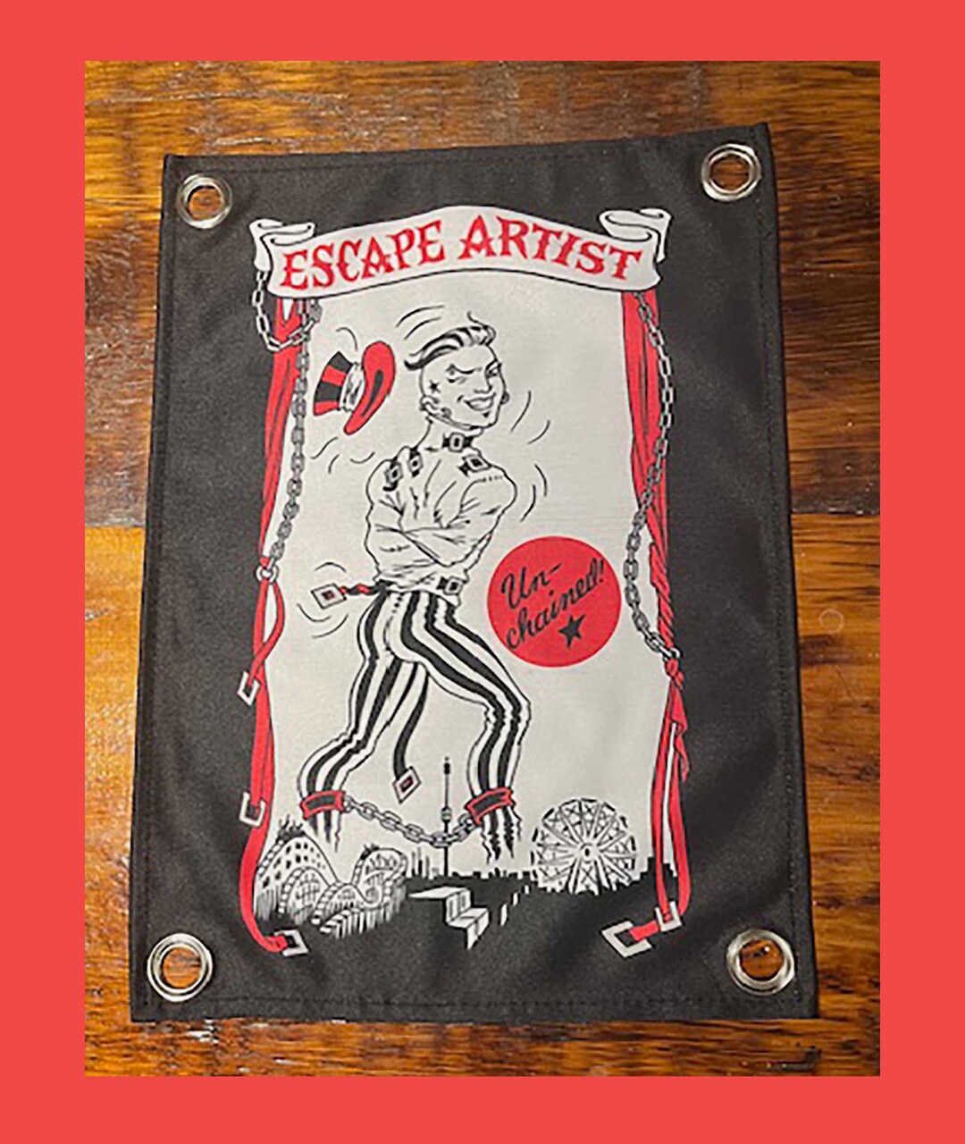 Mini Coney Island Freakshow Banner Showing ESCAPE ARTIST - Etsy
