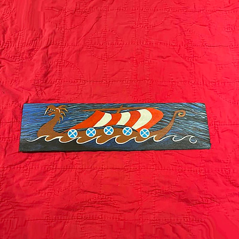 Viking Acrylic Paintings - Etsy