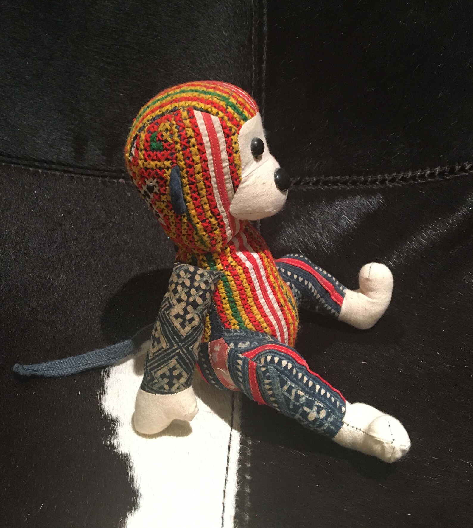 Patchwork Stuffed Monkey - Etsy