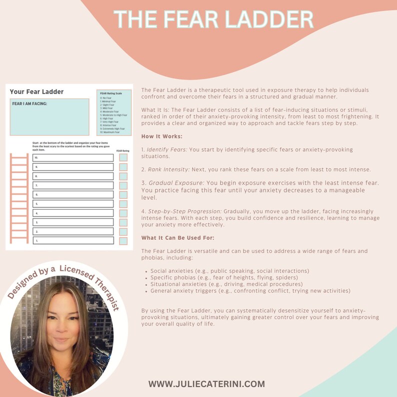 Overcoming Your Fears With the FEAR LADDER - Etsy