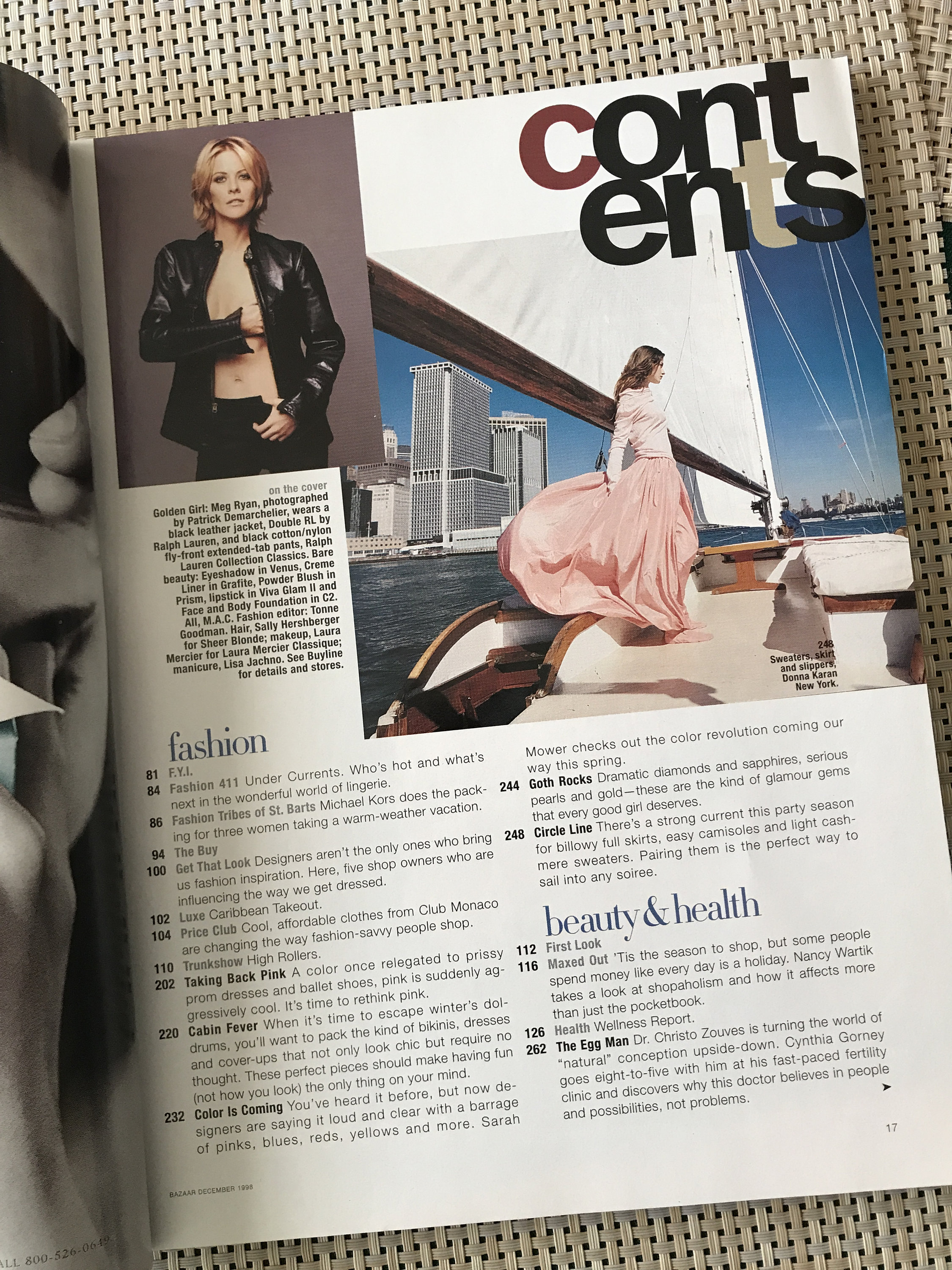 HARPER'S BAZAAR / December 1998 / ROCKIN' Meg Ryan / - Etsy