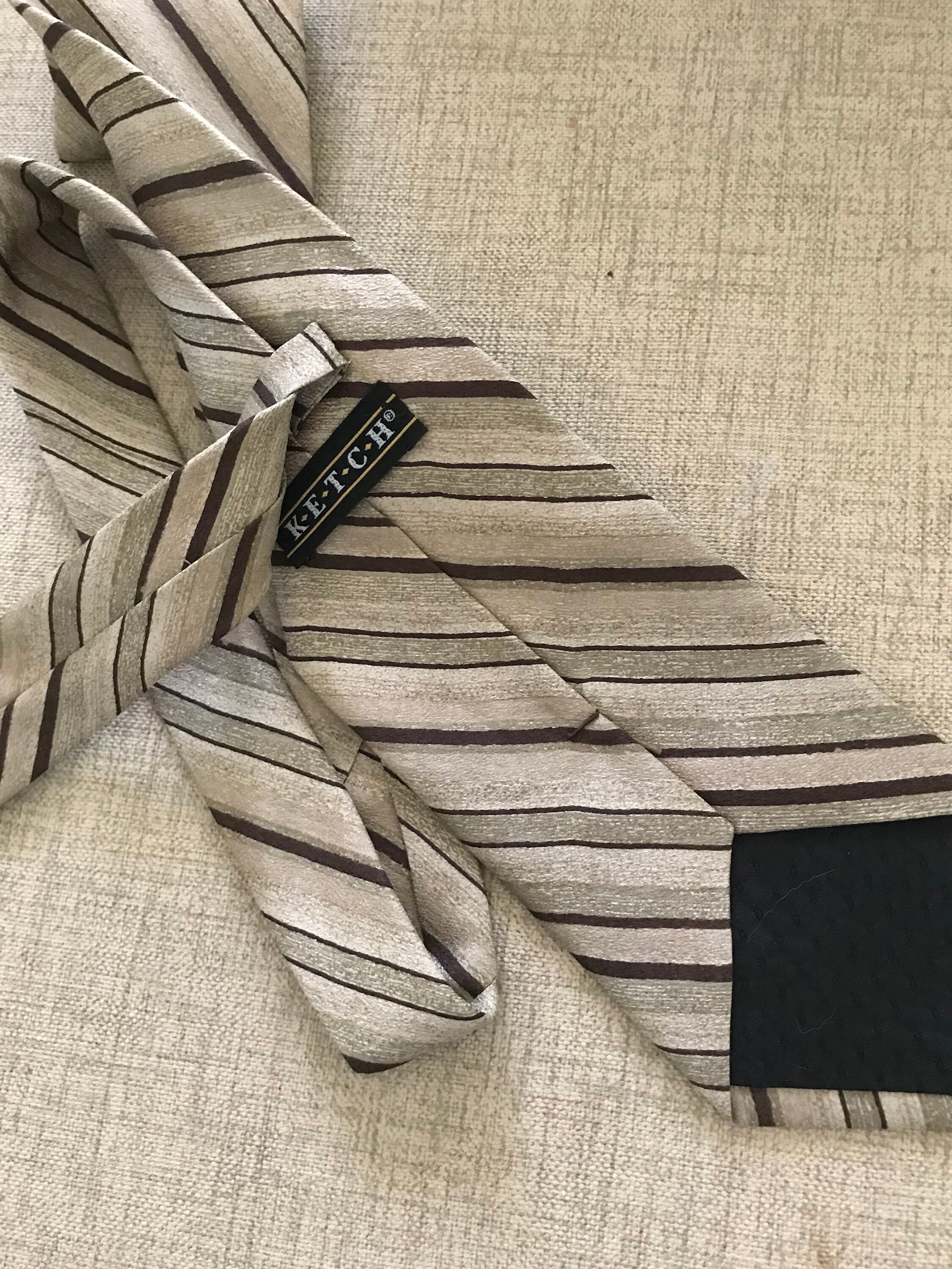 Corbata vintage de los años 70 / Corbata de seda KETCH / Hombre vintage ...