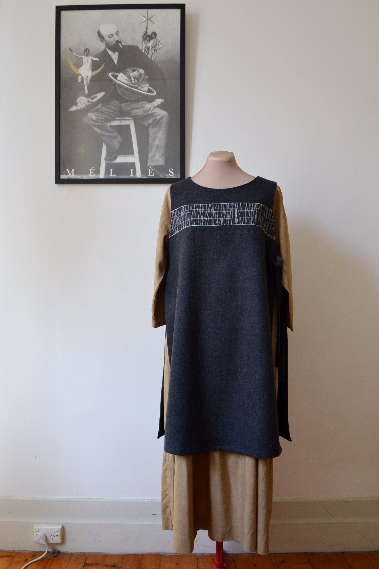 Open Tunic M and L Charcoal : Wool Blend Tunic Women's - Etsy UK