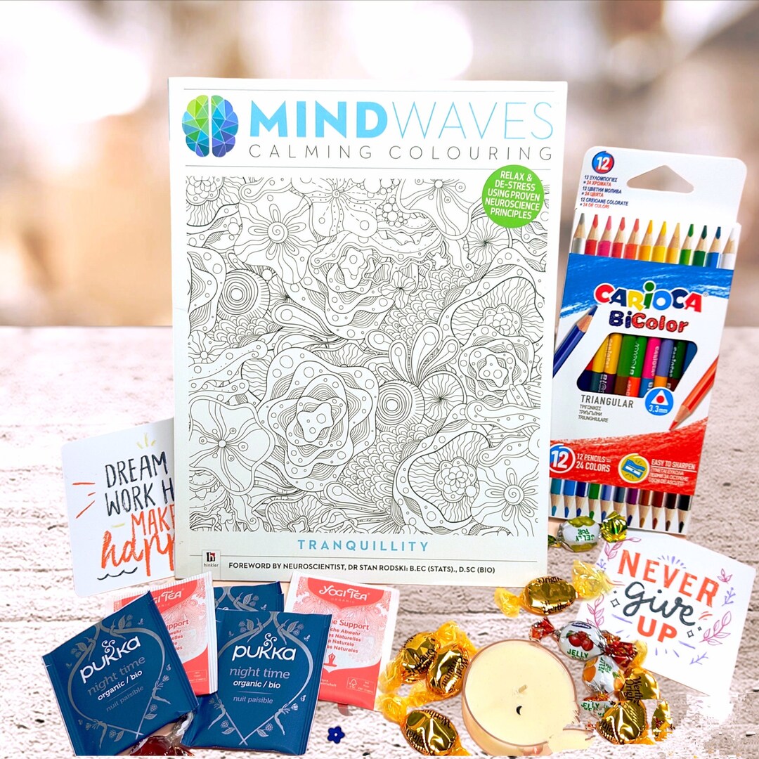 Antistress Coloring Book Gift Box, Coloring Book Tranquillity, Creative ...