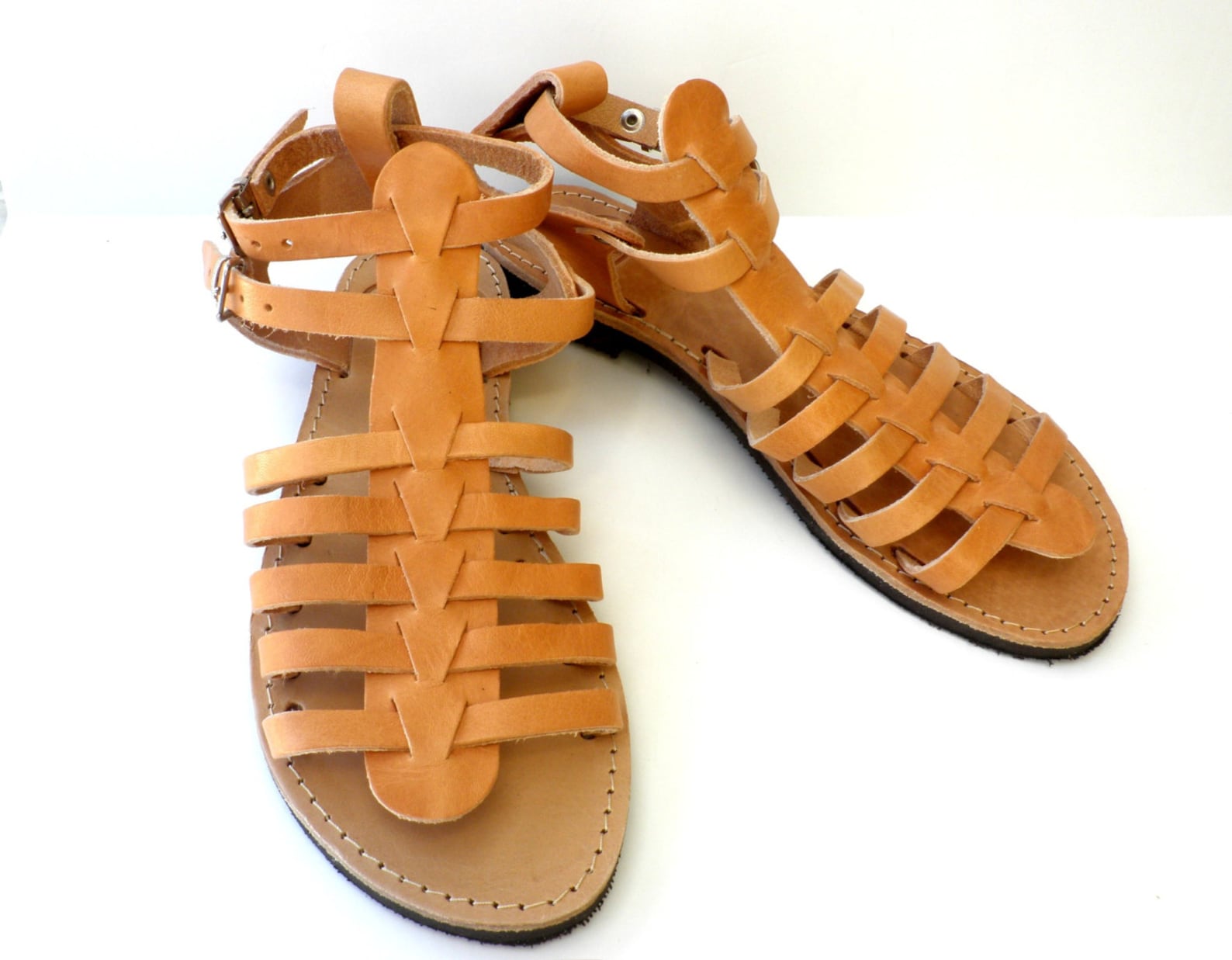 Ancient Greek Leather Sandals/ Gladiator Sandals/spartan - Etsy