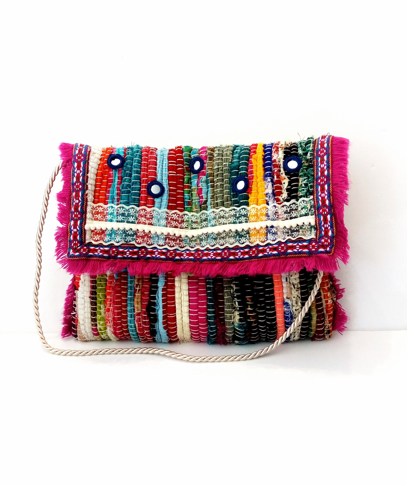 Greek Kourelou Bohemian Bag Envelope Colorful Kilim Bag - Etsy