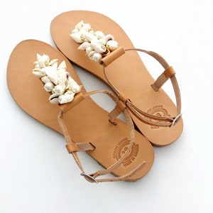Beach Wedding Seashells Decorated Sandals, Summer Sandals, Cowrie ...