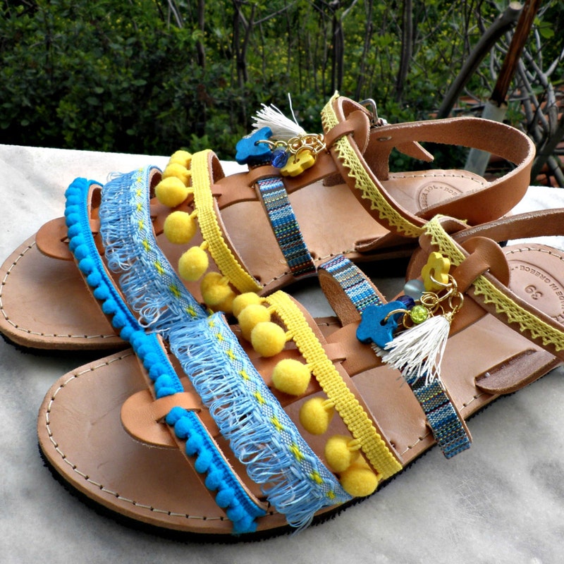 Boho Sandals - Etsy