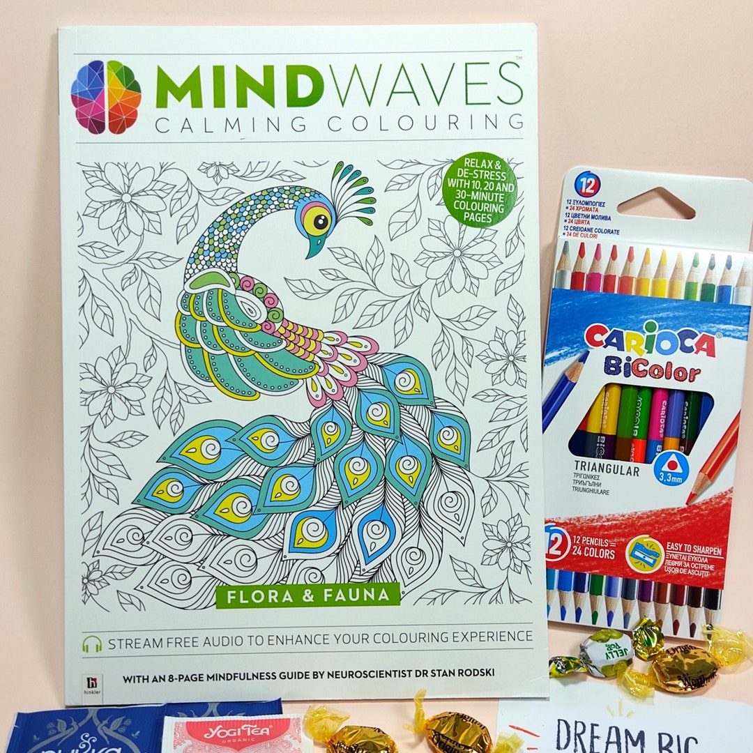 Nature Coloring Book Gift Set: Mindfulness Art Package - Etsy