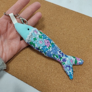 Handmade Cotton Sardine Fish Keychain, Ocean-themed Charm - Etsy