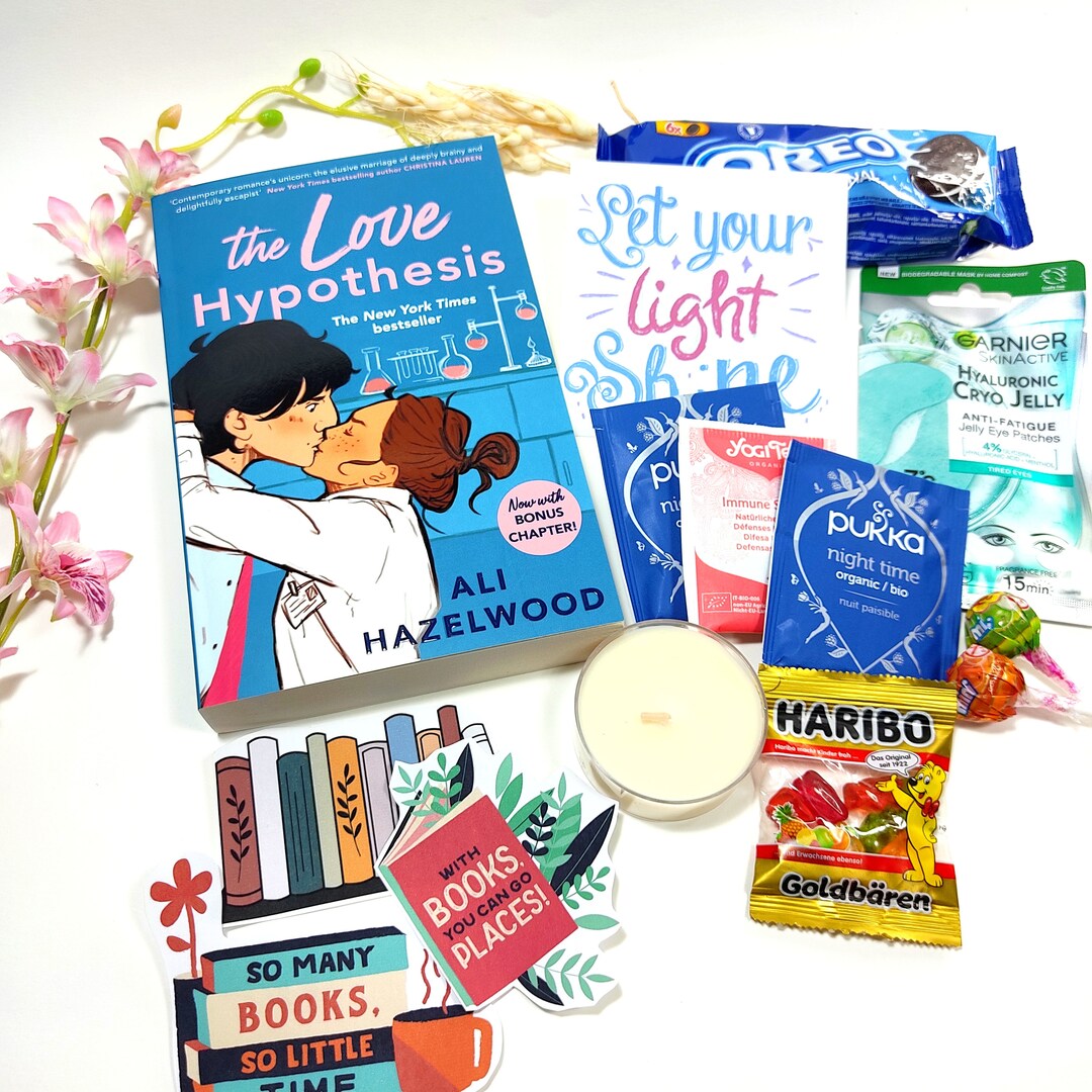 Book Gift Box, Love Hypothesis Gift Box Romantic Book Gift Set, Unique ...