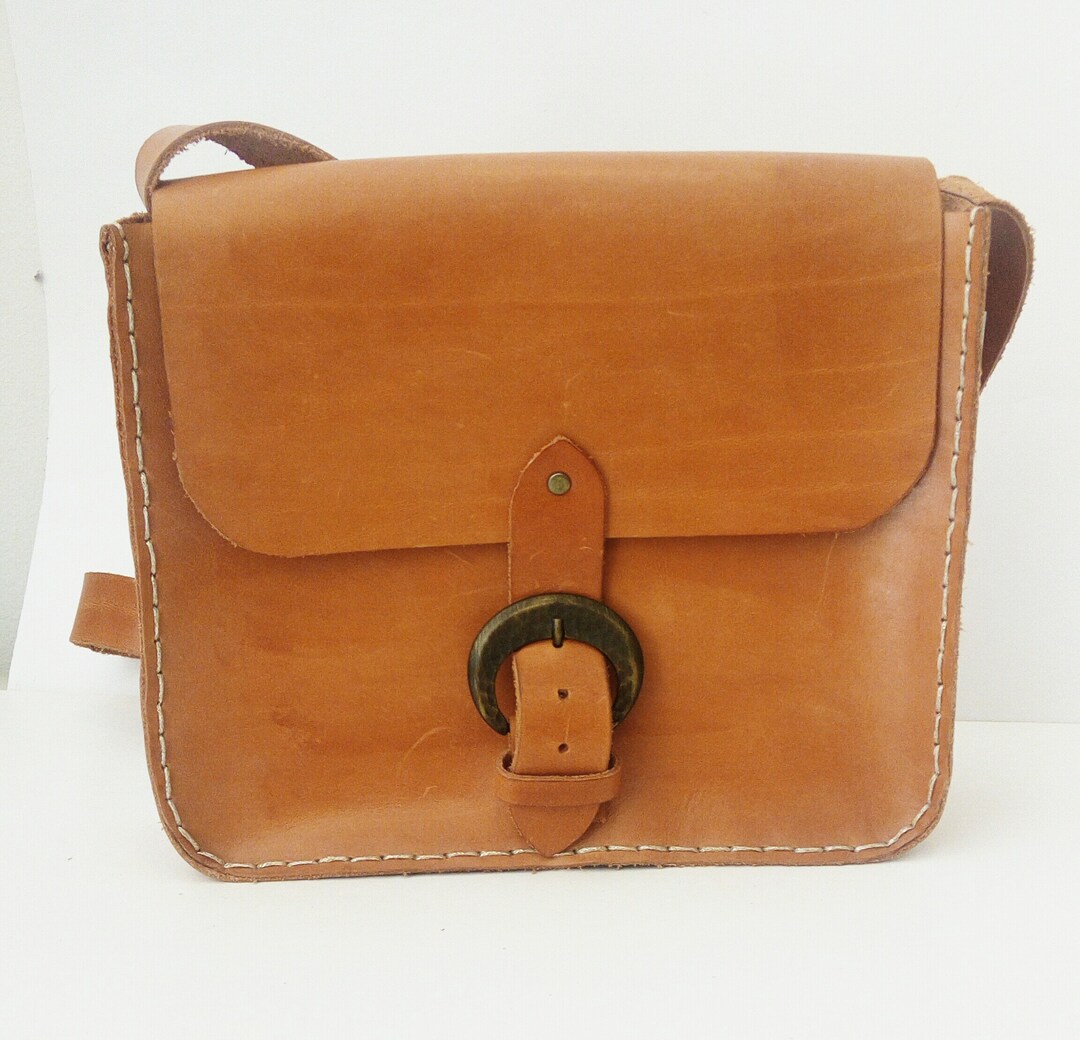 Natural Leather Shoulder Bag, Greek Leather Bag, Real Leather Bag ...