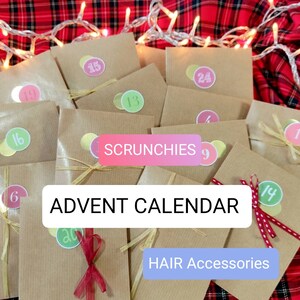 Christmas Advent Calendar With Hair Accessories, Advent Calendar 12 ...
