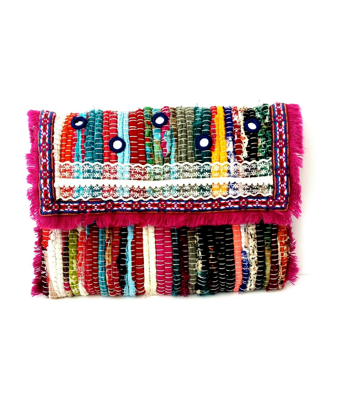 Greek Kourelou Bohemian Bag Envelope Colorful Kilim Bag | Etsy