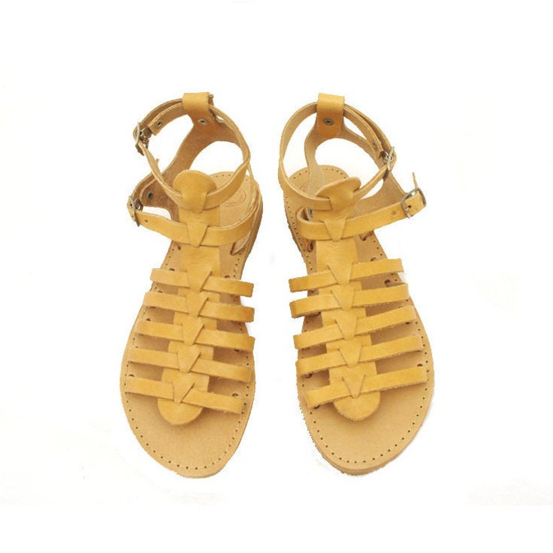 Ancient Greek Leather Sandals/ Gladiator Sandals/spartan Sandals ...