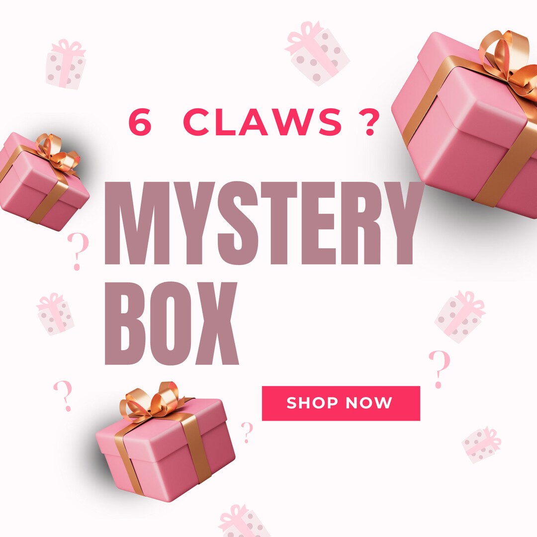 Mystery Box 6 Pack Hair Claw, Hair Accessories Box, Hair Accessories ...