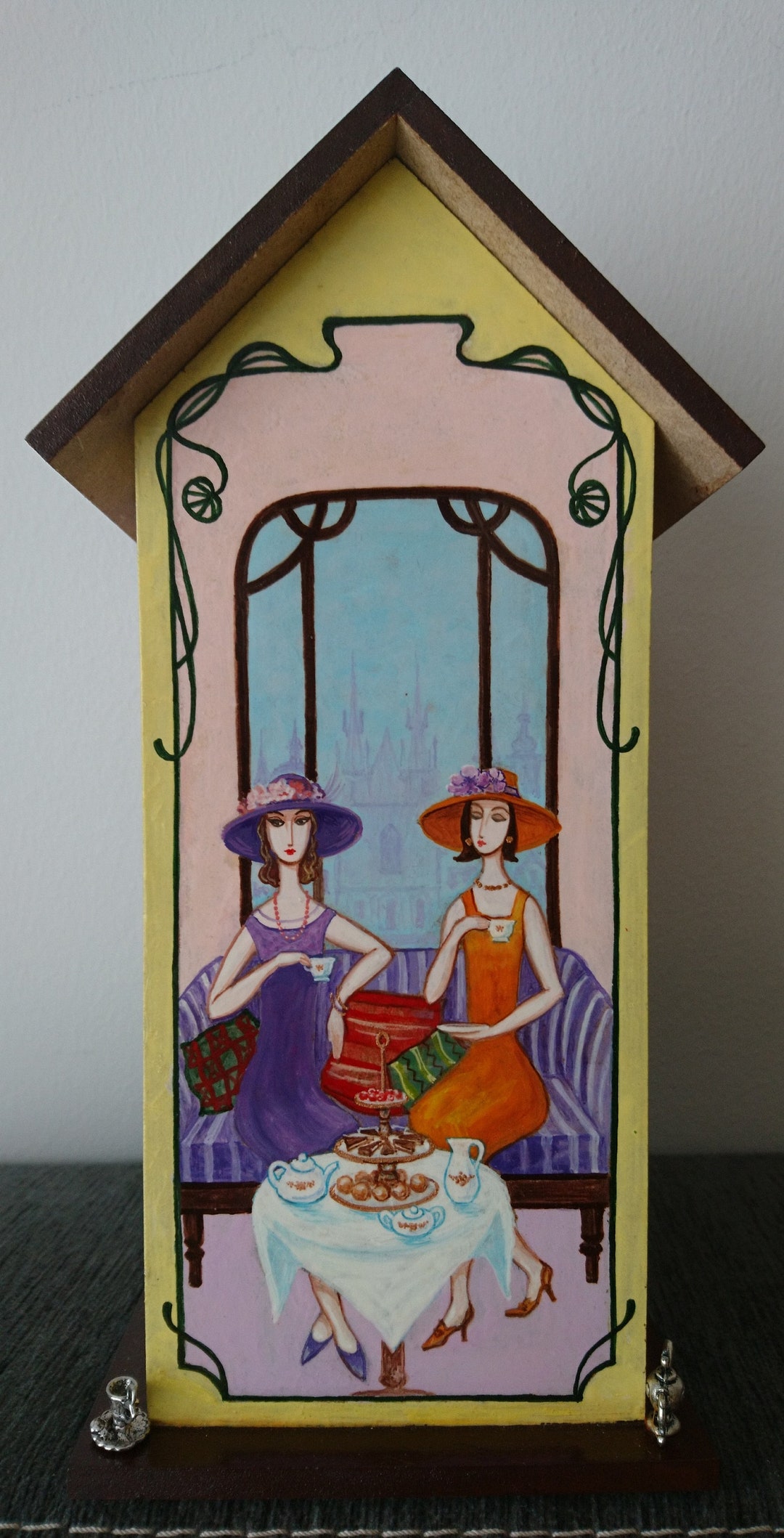 Teabox, Gift, Art Deco, Kitchen, Tea, Storage, HM - Etsy