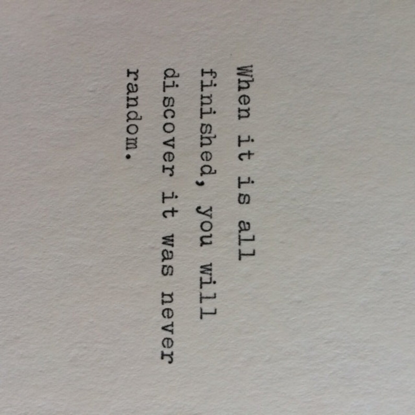 Hand Typed Quote on Vinatge Typewriter - Etsy