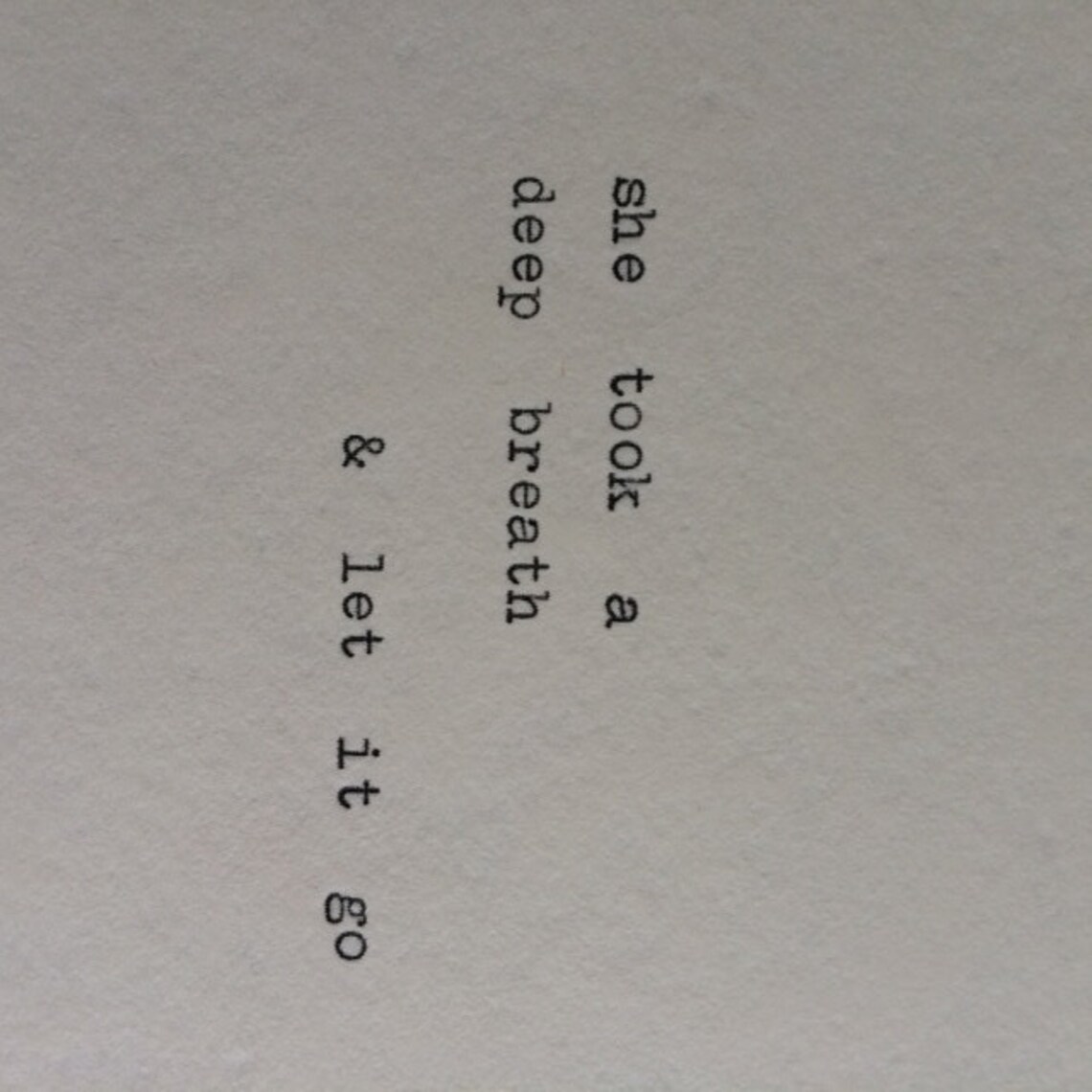 Hand Typed Quote on Vinatge Typewriter - Etsy