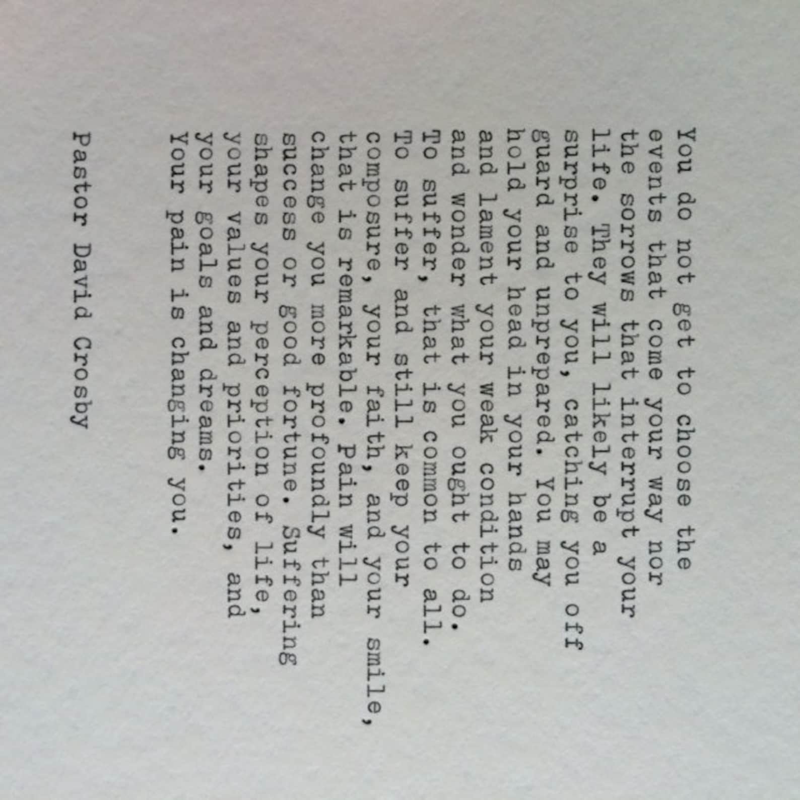 Inspirational Typewriter Quote / Typed on Typewriter - Etsy