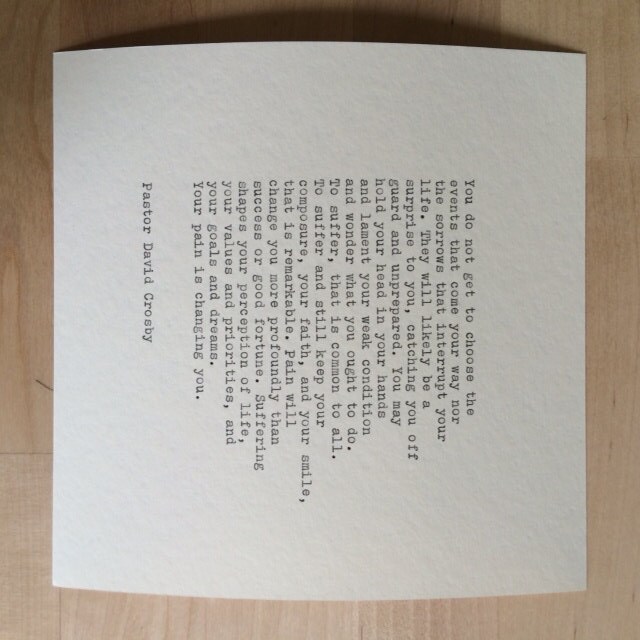 Inspirational Typewriter Quote / Typed on Typewriter | Etsy