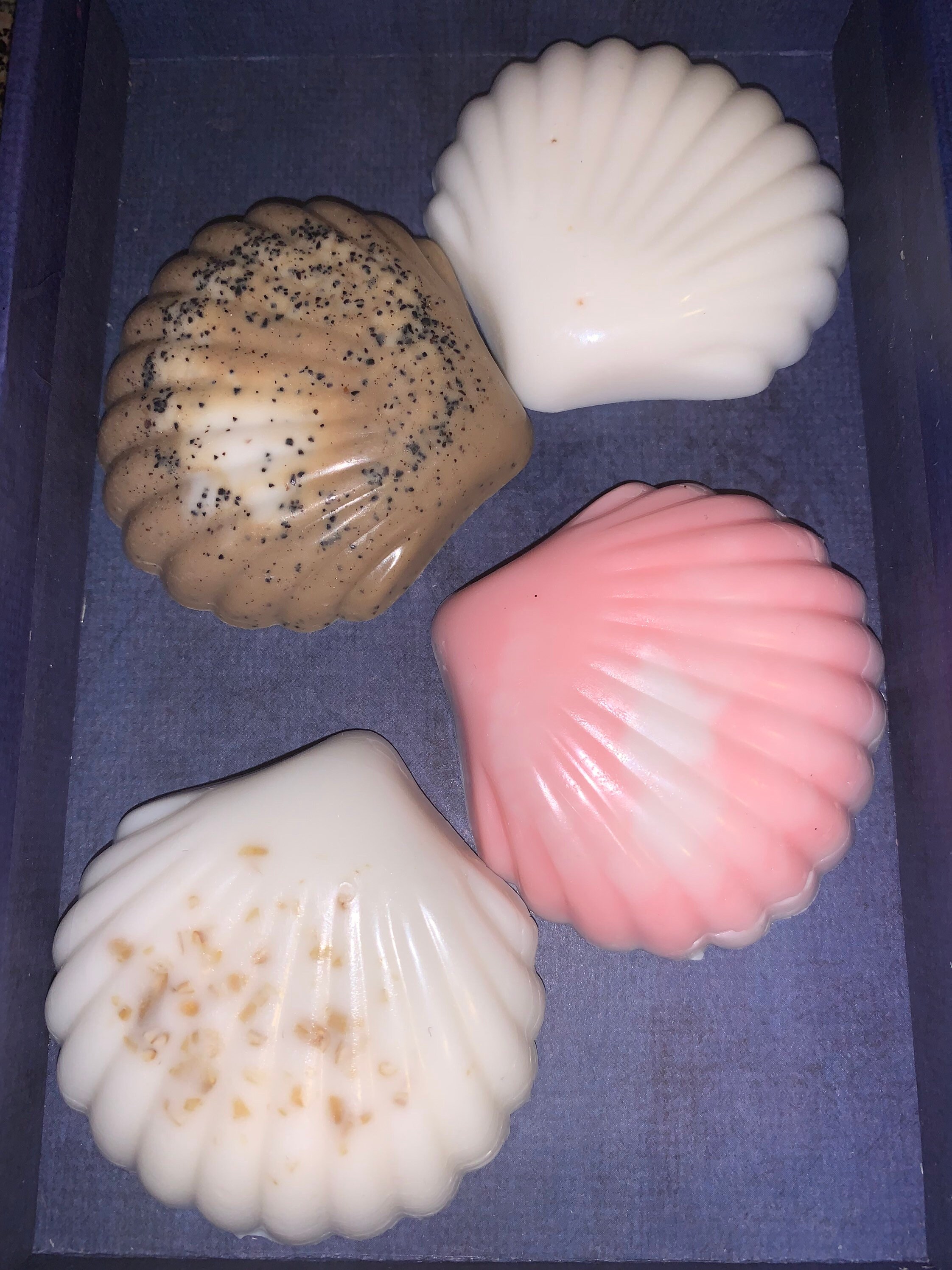 4 sea shells handcrafted soaps homemade soap Wedding favors | Etsy