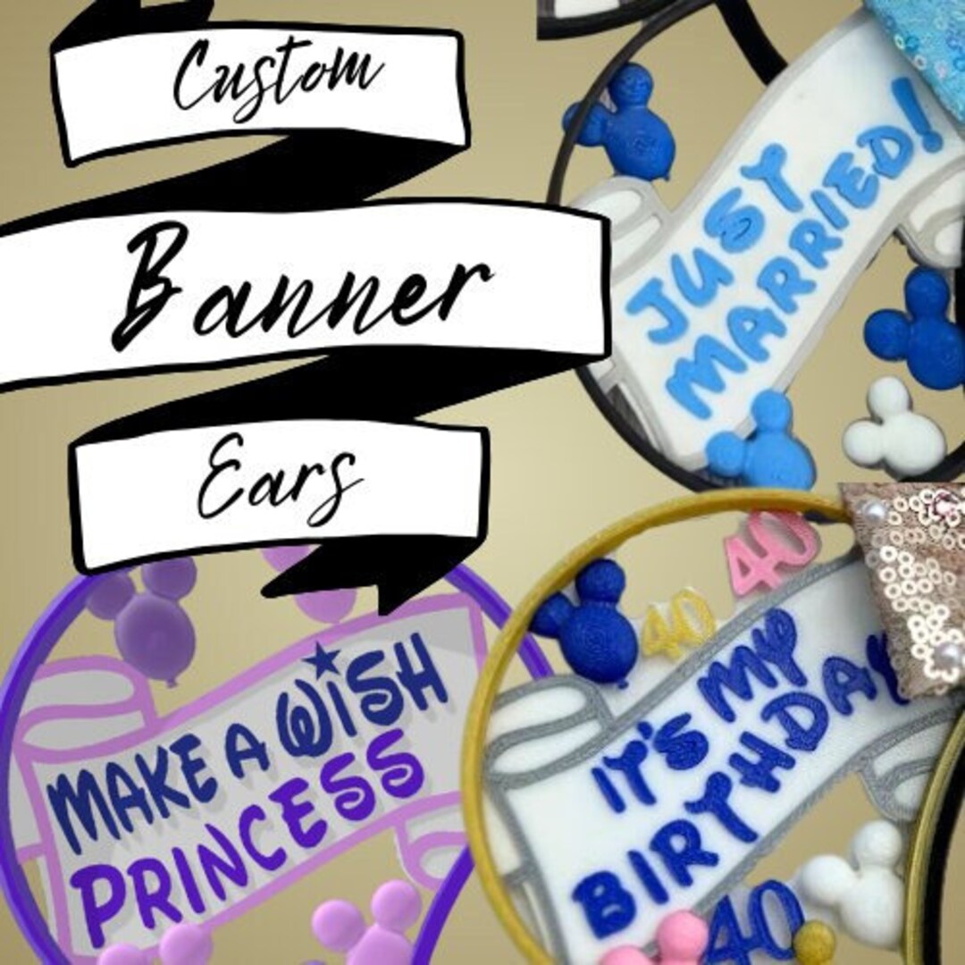 Custom Banner Ears - Etsy