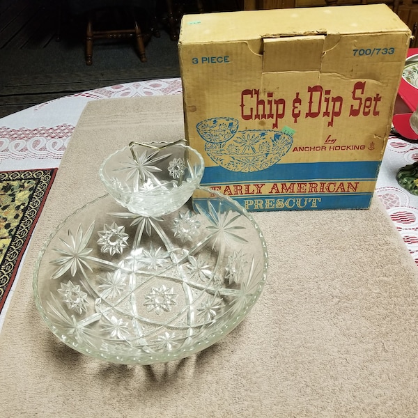 Chip Dip Anchor Hocking - Etsy