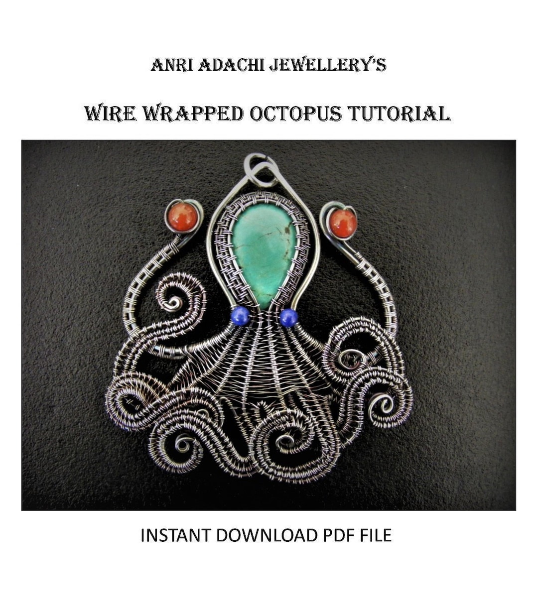 Wire Wrapped Octopus Pendant Tutorial, Kraken Necklace Tutorial, Wire ...