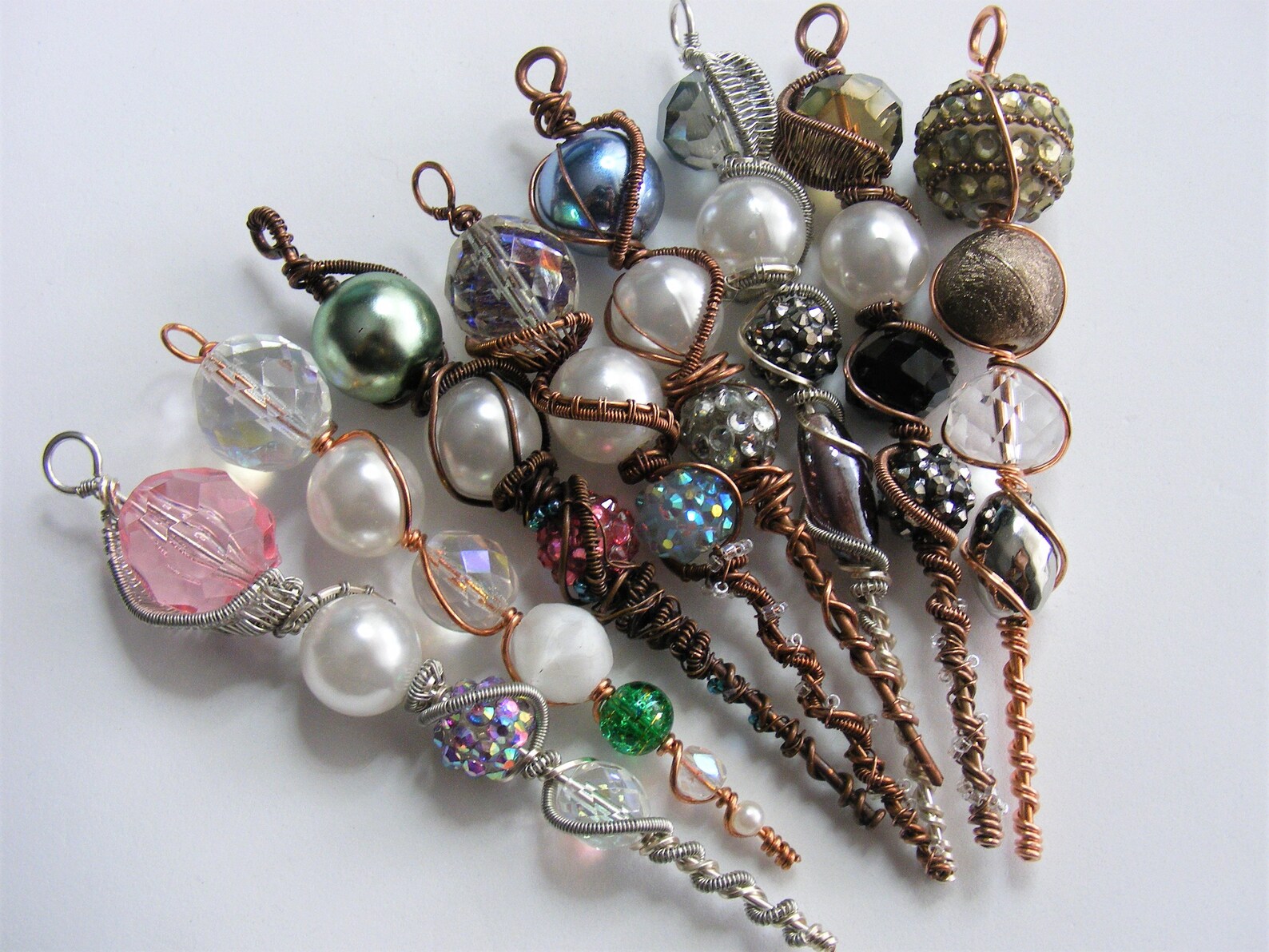 Wire Wrapped Christmas Icicle Ornament Tutorial Step by Step - Etsy