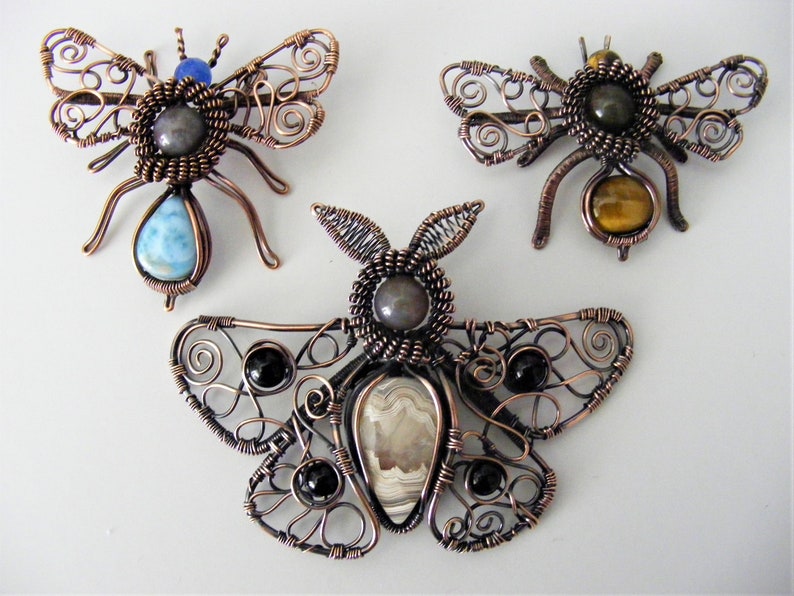 Wire Wrapped Bee Jewelry Tutorial Step-by-step Instructions - Etsy