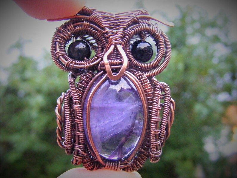 Wire Wrapped Owl Pendant Jewelry Tutorial Step-by-step - Etsy