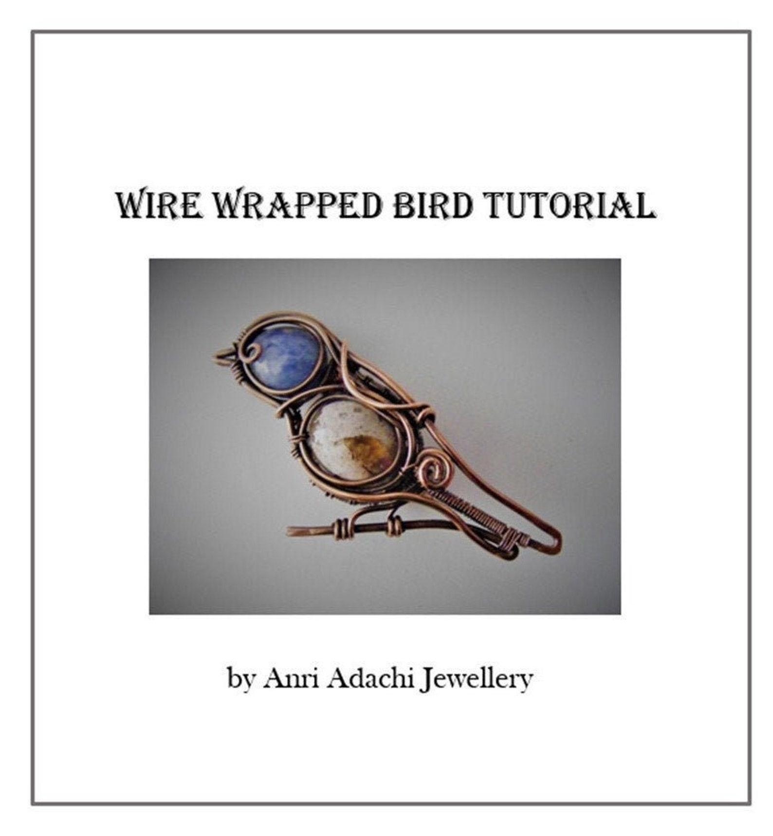 Wire Wrapped Little Bird Tutorial Bird Brooch Tutorial Wire | Etsy