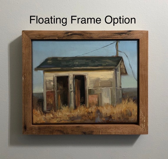 Art & Collectibles Painting Oil Field Landscape Old Shack Painting 9x7 ...