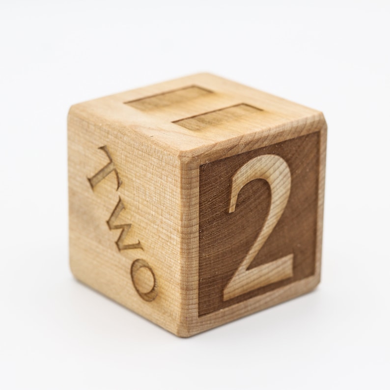 Wood Number Block Set - Etsy