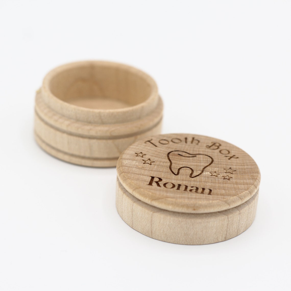Personalized Wood Tooth Box - Etsy