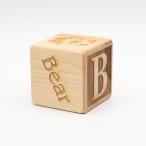 Wood Alphabet Block Set - Etsy
